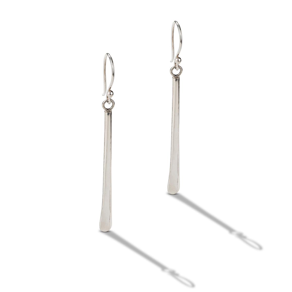 Sterling Silver Bar Drop Earrings – Klaebu