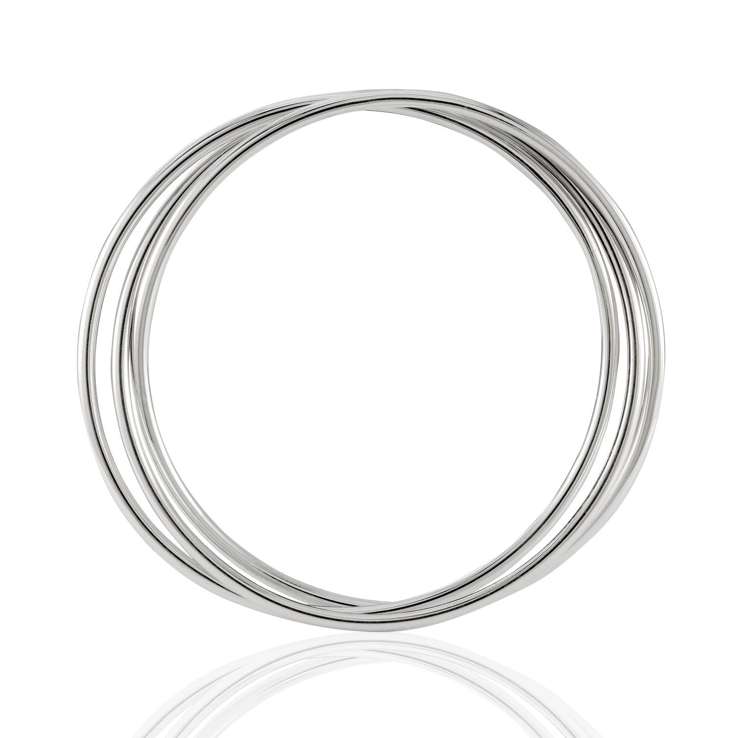 Sterling Silver Flexible Loop Catch Bangle Bracelet – Klaebu